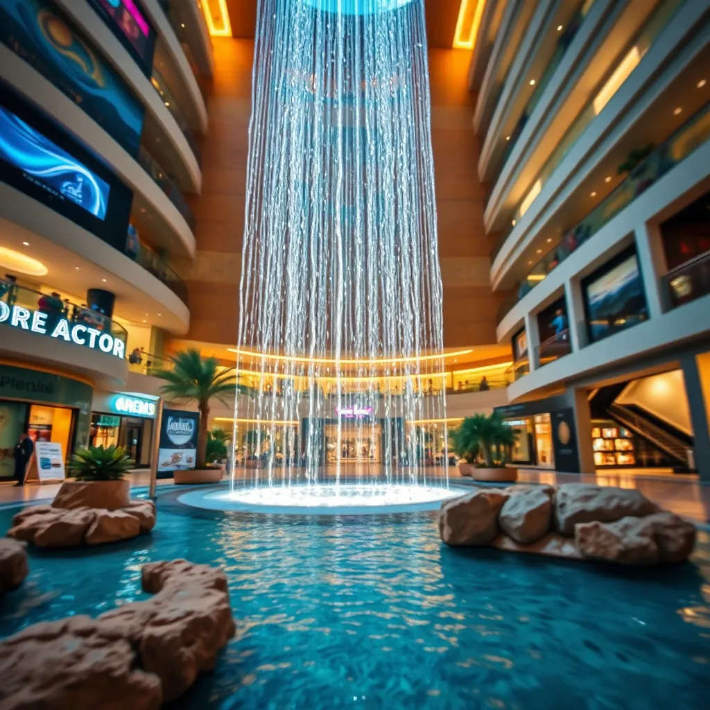 The Dubai Mall Waterfall: A Stunning Architectural Marvel
